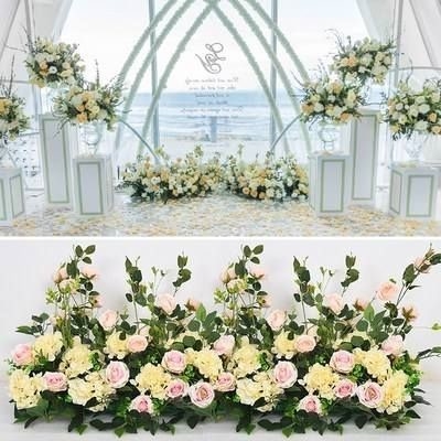 Simulasi Tinggi Peony Bunga Pernikahan Palsu Buket Catwalk Dekorasi ...